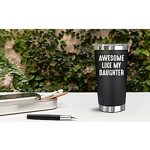 NewEleven Christmas Gifts For Dad - Cool Dad Gifts From Daughter - Unique Birthday Present Ideas For Dad, Father, Husband, Bonus Dad, Step Dad, New Dad From Daughter, Daughter In Law - 20 Oz Tumbler