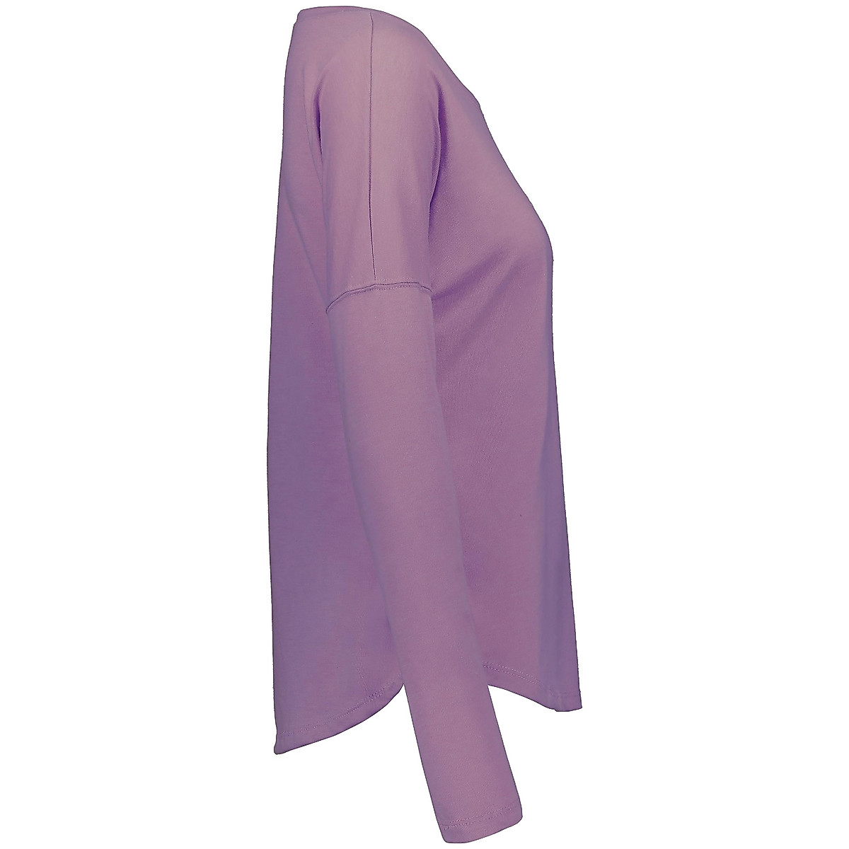 Augusta Sportswear Womens Lux Tri-Blend Long Sleeve Shirt, Light Lavender Heather, 3XL