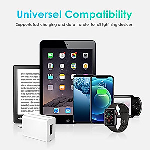 Mubarek USB Wall Charger,Fast Charger Safe USB Charger Block, Compact Fast Charging Block Adapter, Portable Power Adapter Lighting USB Charger Block, Port Charging Block, USB Plug Power Brick