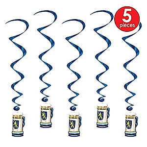 Beistle Oktoberfest Whirls, 40", Multicolored