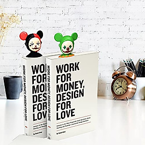 Wacky Bookmark Palz for Kids, 3D Cartoon Squashed Animals Novelty Funny Bookmarks, Cute Bookmark Stationery as Christmas Birthday Party Favors Gift for Teens, Students, Reading Lover(Clown)