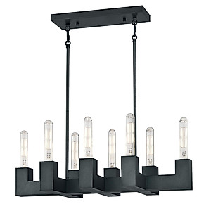 Westinghouse 6350300 Skybridge Eight-Light Dimmable LED Indoor Chandelier, Iron
