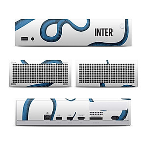 Head Case Designs Officially Licensed Inter Milan Away 2021/22 Crest Kit Vinyl Sticker Gaming Skin Decal Cover Compatible With Xbox Series S Console and Controller Bundle