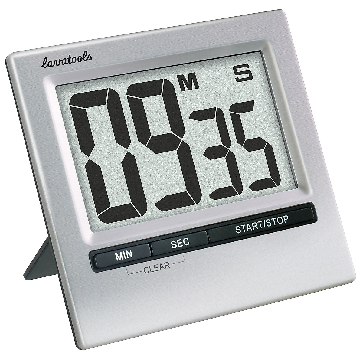 Lavatools KT2 Digital Kitchen Timer & Stopwatch, Large Display, Bold Digits, Simple Operation, Loud Alarm, Magnetic Kickstand for Cooking and Classroom