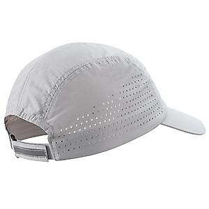 Connectyle Unisex Quick Dry Outdoor Sports Hat for Men Women UPF 50+ Cooling Run Cap Adjustable Baseball Fit Cap Light Grey