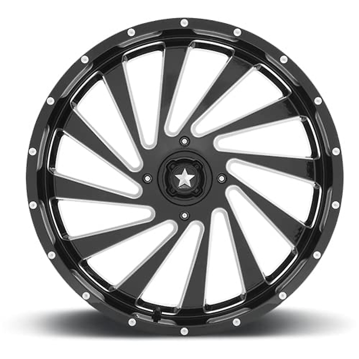 MSA Offroad Wheels MA46 20X7 4X110 G-BLK MILL 00MM - M46-020710M