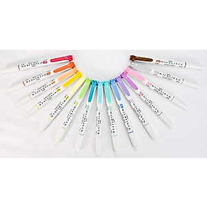 Zebra Pen Mildliner, Double Ended Highlighter, Broad and Fine Tips, Assorted Colors, 15 Pack