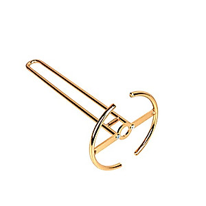 Winmien Magnetic Paper Towel Holder Countertop, Kitchen Standing Paper Towel Roll Holder for Bathroom Kitchen Organization and Storage, Standard or Jumbo-Sized Roll Holder (Gold)