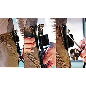 The Original BATCLIP (PINK) – Premium Leather Handmade Clip-On Stethoscope Hip Holder; No More Neck Carrying, Loss, or Misplacement. Proudly Carry Your High-End Stethoscope with Taste and Style.