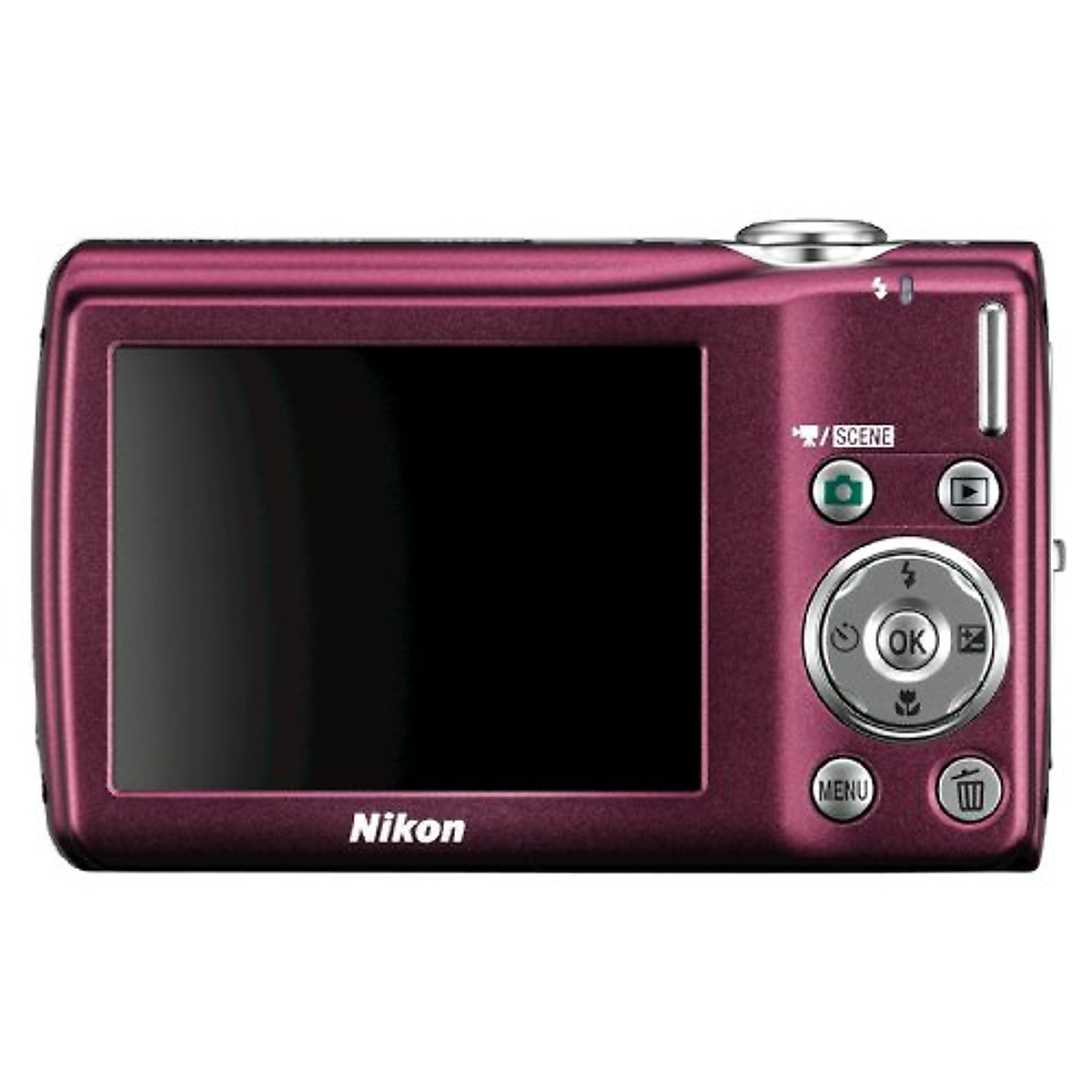 Nikon Coolpix S220 10MP Digital Camera with 3x Optical Zoom and 2.5 inch LCD (Plum)