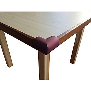 Premium Corner Guards from Bow-Tiger™ - 16 Corner Cushion Bumpers - Extra Dense Safety Foam Furniture and Table Protectors - Coffee