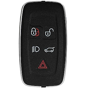 ANGLEWIDE Car Key Fob Keyless Entry Remote SHELL CASE Replacement for 10-15 for LR4 10-15 for/Sport (FCC Q0EWNTA2MA) 5 Buttons 1pad
