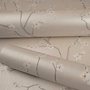 RoomMates RMK11271WP Pearl Cherry Blossom Peel and Stick Wallpaper