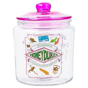 Silver Buffalo Harry Potter Honeydukes Treats Glass Jar with Lid, 6 Inches
