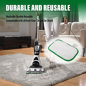 PROSOCOOL Steam Mop Pads 5 Packs Compatible with Shark Sonic Duo Floor Hardwood Floor Cleaner KD450W, KD400W, SP1000, ZZ500, ZZ510
