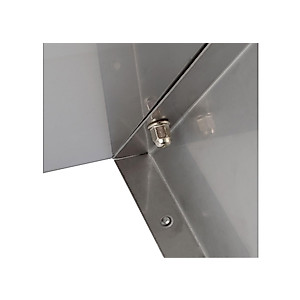 Mix.Home 12" x 96" Wall Mount Shelf, Premium Stainless Steel Solid Wall Shelf - Durable, Rust-Resistant Storage Solution for Kitchen, Garage, or Commercial Spaces