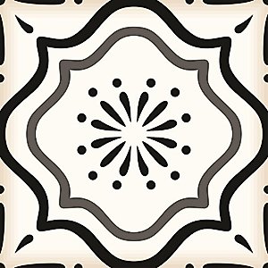 Black & White Collection Peel and Stick Tile Stickers 24 PC Set backsplash Tile Decals Bathroom & Kitchen Vinyl Wall Decals Easy to Apply Just Peel & Stick Home Decor (Black & White B5, 4x4 Inch)