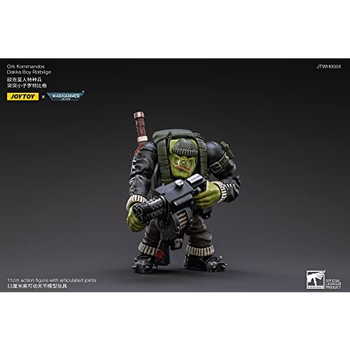BLOOMAGE JOYTOY (BEIJING) TECH Warhammer 40K: Ork Kommandos Dakka Boy Rotbilge 1:18 Scale Action Figure