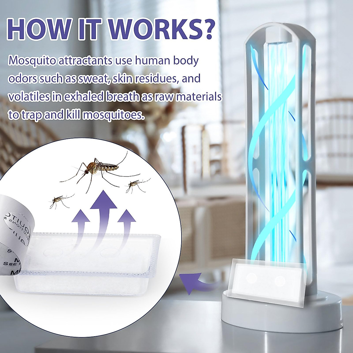 6 Pack Mosquito Attractant Bait Refill, Mosquito Bits Octenol Lure for Bug Zapper & Fly Traps, Compatible with All Flying Insect Mosquito Trap