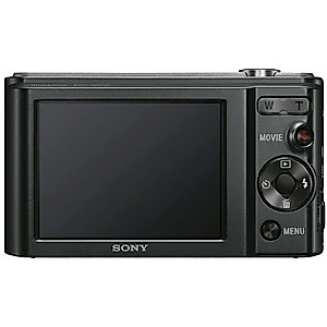 Sony W800/B 20.1 MP Digital Camera (Black) + 2X 32GB Memory Card Bundle