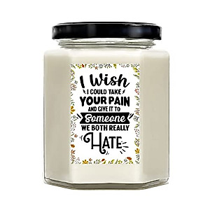 Get Well Soon Gifts for Women – Sympathy Gifts - Thinking of You, After Surgery, Sorry for Your Loss, Condolence, Divorce, Cancer Gifts for Women, Men, Sister, Best Friend - Lavender Candle 8 Oz