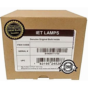 IET Genuine Original Replacement Bulb/lamp with OEM Housing for Smart Board 20-01501-20 Projector (OSRAM Inside)