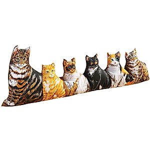 MOSKILA Cat Draft Block, Energy Efficient Decorative Door Draft Stopper, Double Sided, Keep Heat or Cool Air Indoors