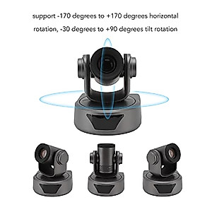 ASHATA 1080P PTZ Conference Room Camera System, Video Conference FHD Camera with 20X Optical Zoom and Remote Control, SDI Ultra HD Video Conference Camera for Huddle Meeting Room