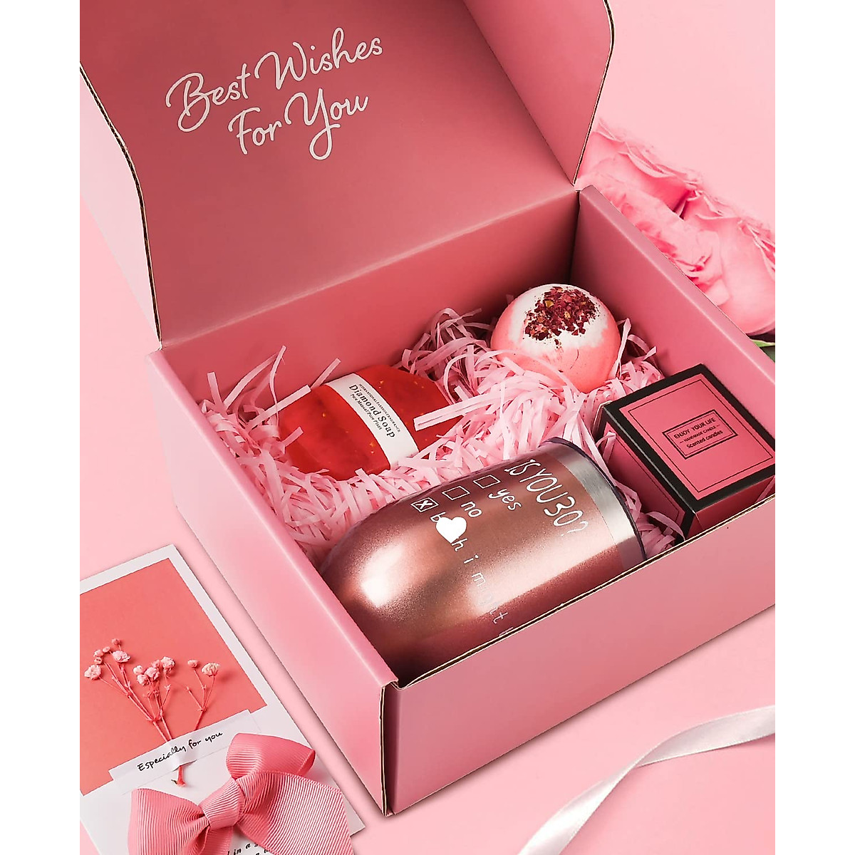 Sllyfo 30th Birthday Gifts for Her Women - 30th Birthday Decorations for women | 30th Birthday Gift ideas for Funny Fabulous Gift Basket 12 OZ