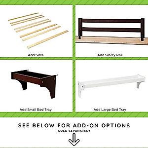 CC KITS Full Size Conversion Kit Bed Rails for Delta Children's Abby Crib (White)