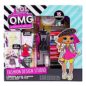LOL OMG Fashion Studio by Horizon Group USA DIY Fashion Designing Kit. Cut & Create Your Own Outfits. Sketch Designs, Trace & Sew. Includes Fabric, Thread, Crayons, Markers & More