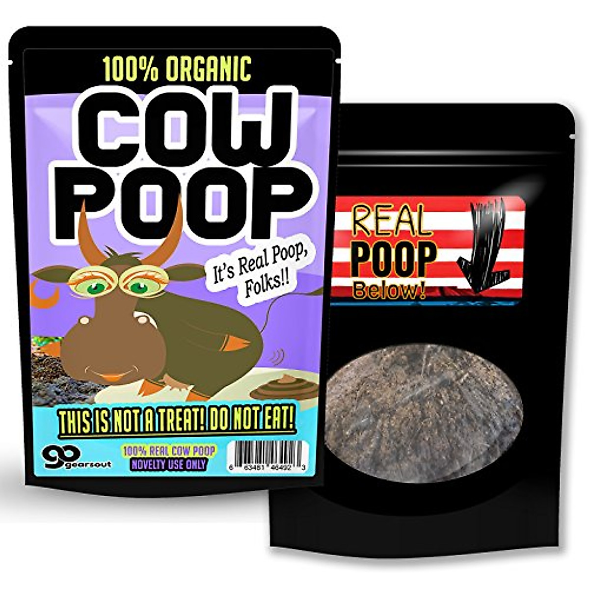 Gears Out Real Cow Poop Funny Easter Basket for Adults Weird Teen April Fools Pranks Silly Stocking Stuffers Crazy for Men White Elephant Manure Joke