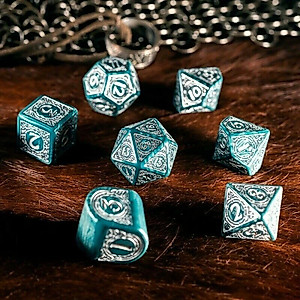 Q-Workshop Viking RPG Dice Set Niflheim