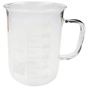 GSC International BKMG600 Beaker Mug 600ml Borosilicate Glass.