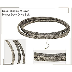 429636 197253 Mower Belt, Lawn Mower 42'' Deck Drive Belt, Compatible for Craftsman Husqvarna AYP Poulan 429636 197253 532197253 532429636, for John Deere M84136 M87323 1/2"X102"(0.5"x102")