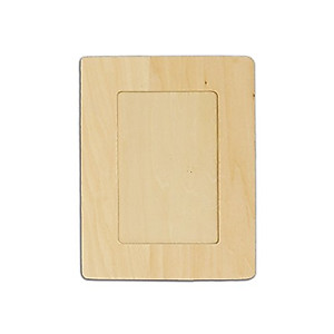 LWR CRAFTS Wooden DIY Photo Frame 4" x 6" Pack of 2