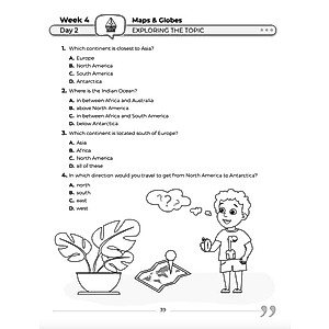 3rd Grade Social Studies: Daily Practice Workbook | 20 Weeks of Fun Activities | History | Civic and Government | Geography | Economics | + Video ... Each Question (Social Studies by ArgoPrep)