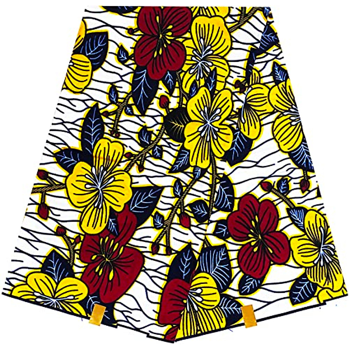 Vkceeool African Wax Print Fabric Ankara Cloth Fabric 6 Yards 100% Cotton (Fabric-B14)