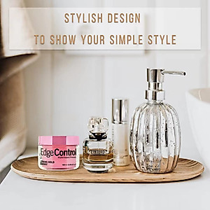 RQLN Edge Control for Black Hair, Hair Gel for Women, Strong Hold Water-based Edge Stay Gel, All Hair Types, No Flaking, Extra Hold, 3.38oz Fresh Cherry Fragrance