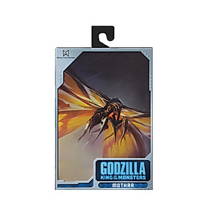 NECA Godzilla 2019: Mothra 7" Action Figure, Multicolor