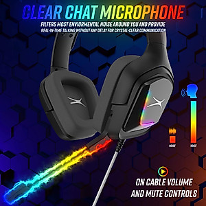 Premier Accessory Group Stereo Headphones, Gaming Headset for Mobile Phones, PC, PS4, and Xbox (AL3000)