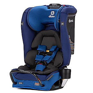 Diono Radian 3RXT SafePlus, 4-in-1 Convertible Car Seat, Rear and Forward Facing, SafePlus Engineering, 3 Stage -Infant Protection, 10 Years 1 Car Seat, Slim Fit 3 Across, Blue Sky
