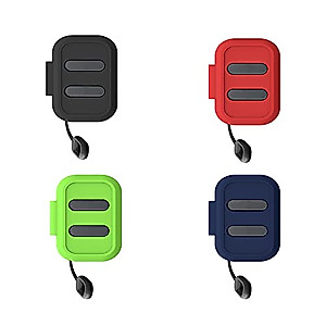 Glow Case Cover Replacement for Skullcandy Dime True Wireless Earbuds, Black Silicone Protective Sleeve Glow in Dark (Fluorescence Green) - LEFXMOPHY