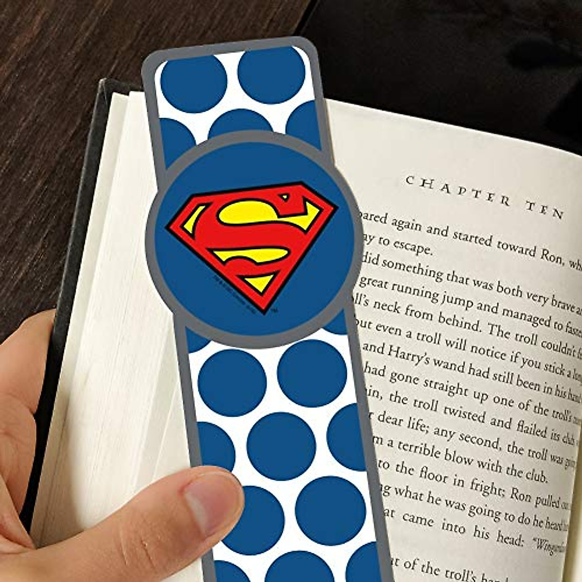 Superman Classic S Shield Logo Set of 3 Glossy Laminated Bookmarks