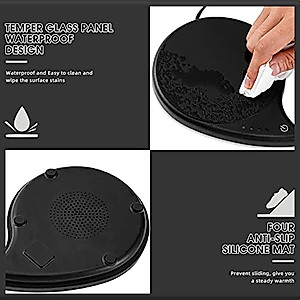 Coffee Mug Warmer for Desk, Smart Cup Warmer with 4 Temperature Settings & Auto Shut Off,Electric Warming Plate for Beverage Tea Coffee Water Milk (Black-No Mug)