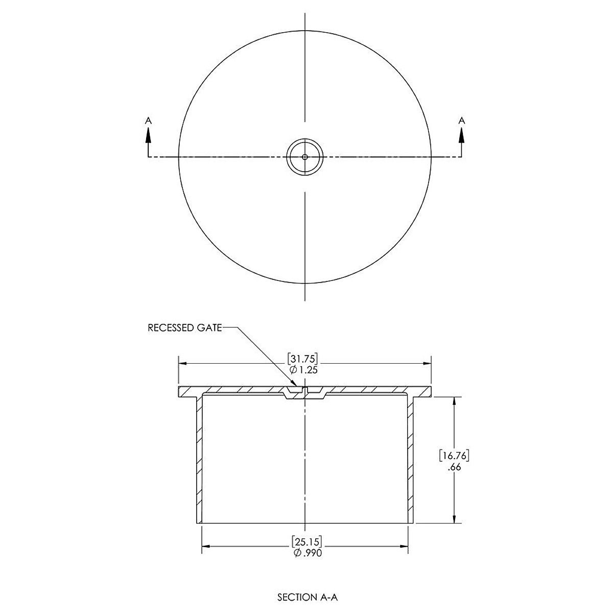 Caplugs ZPO90Q1 Plastic Push-On, Straight-Thread Cap to Cap Thread Size 1" PO-90, PE-LD, to Cap Thread Size 1", Natural (Pack of 60)