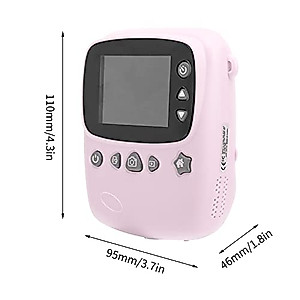 Kids Digital Camera, 1200W Pixel Children Instant Camera, Support Up to 32GB Memory Card, Gifts for Boys and Girls(Pink)