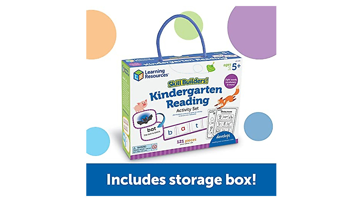 Kindergarten Reading Skills Activity Set - 122 Pieces for Young Learners