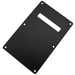 LQ Industrial Guitar Back Plate 1Set Black Electric Guitar Backplate Cavity Tremolo Cover Pick Guard with 6PCS Screws for ST SQ Electric Guitar