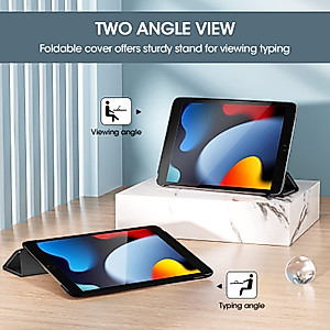 ProCase for iPad 9th Gen 2021/ iPad 8th Ge 2020/ iPad 7th Gen 2019 Case Bundle with 2 Pack Screen Protector for iPad 10.2 9th 2021/ 8th 2020/ 7th 2019